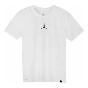JORDAN Iconic Quick Dry Training Sports Short Sleeve - White