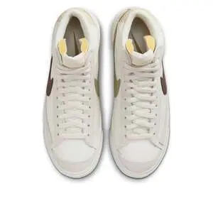 Nike Blazer Mid High Top Lace Up Sneakers With Snakeskin Detail