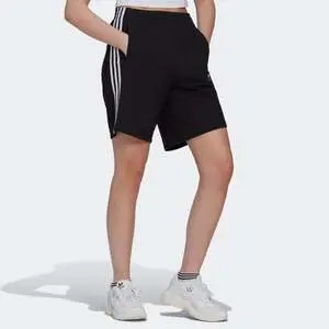 Adidas Bermuda Shorts With Three Stripes Detail - Black/white