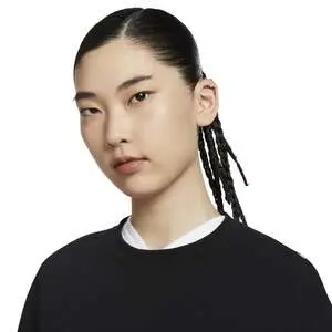 Nike Oversized French Terry Shrug - Black/sail
