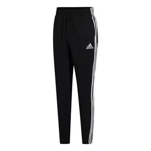 Adidas 3s Sj To Pt Classic Stripe Knit Sports Pants - Black