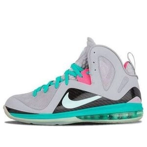 Nike Nike LeBron 9 P.S. Elite "South Beach" High Top Sneakers Wolf Grey/mint/green