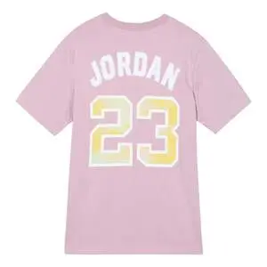 JORDAN Sport Dna Solid Color Logo Alphabet Numeric Round Neck Short Sleeve Purple Red - Default Color
