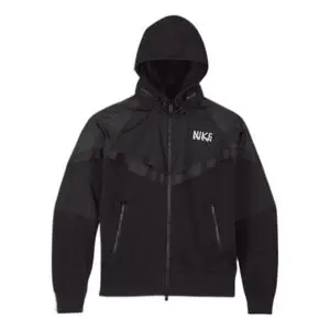 Nike X Sacai Full-zip Hoodie 'black - Black/white