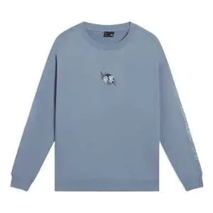 LI-NING Fw22 Logo Print Pullover - Blue/black