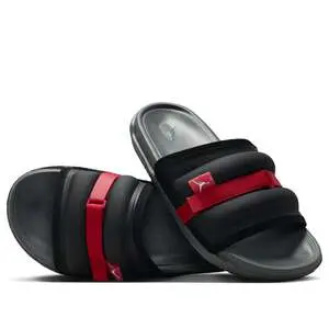 JORDAN Air Super Play Slide - Black/fire Red