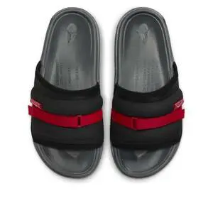 JORDAN Air Super Play Slide - Black/fire Red
