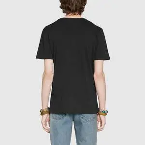 Gucci Washed Jersey Oversize T-shirt With Logo - Black