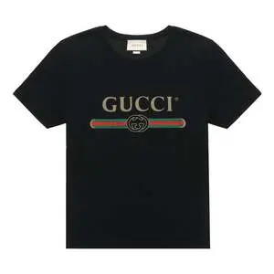 Gucci Washed Jersey Oversize T-shirt With Logo - Black