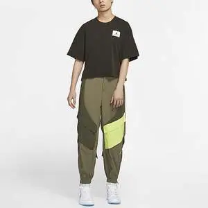 JORDAN Air Essentials Boxy Logo Loose Sports Short Sleeve - Black