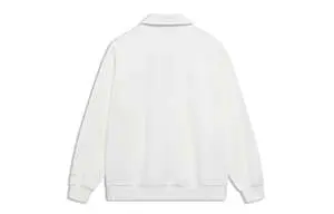 LI-NING Counterflow Triple Logo Half Zip Sweatshirt 'white - White/black