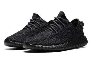 Adidas Yeezy Boost 350 Low Top Sneakers - Black/black