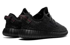 Adidas Yeezy Boost 350 Low Top Sneakers - Black/black