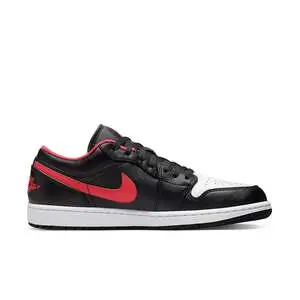 JORDAN 1 Low "white Toe - Black/fire Red/white