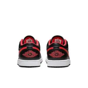 JORDAN 1 Low "white Toe - Black/fire Red/white