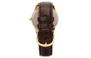 Casio Analog Quartz Watch With Leather Strap - Black