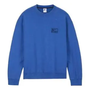 Nike X Stussy Ss23 Acid Wash Sweatshirt - Blue