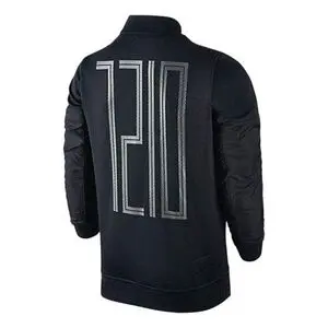 JORDAN Air Numeric Pattern Casual Sports Jacket - Black