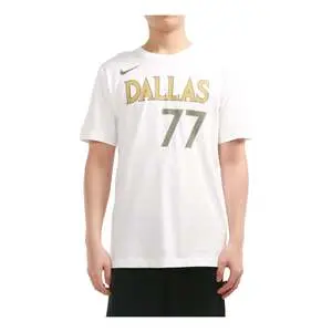 Nike X Nba Crossover Dallas Mavericks Doncic No. 77 T-shirt 'white - Multi-color