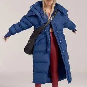 Adidas Long Padded Winter Jacket - Blue