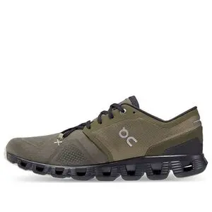 On Cloud X 3 Athletic Sneakers - Olive/reseda