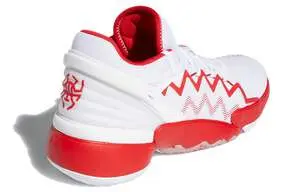 Adidas D.o.n. Issue #2 High Top Sneakers - White/red