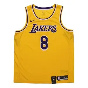 Nike Kobe Bryant Los Angeles Lakers No. 8 Limited Edition Nba Jersey - Yellow
