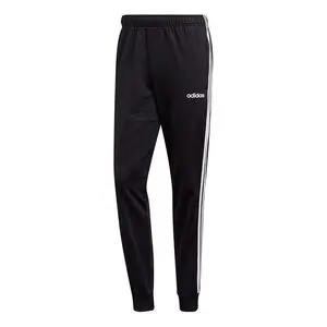 Adidas Essentials 3-stripes Tapered Tricot Pants - Black