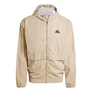 Adidas City Escape Full-zip Hoodie Asia Sizing - Beige