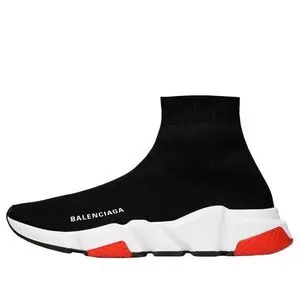 Balenciaga Speed Trainer Mid Sneakers - White/red/black