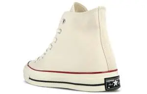 CONVERSE Chuck 70 Hi Parchment Lace Up Sneakers - Parchment/garnet