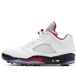 JORDAN Air Jordan 5 Low Golf 'Fire Red' Sneakers White