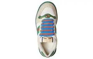 Gucci Screener Gg Leather Sneakers - Beige/green/red