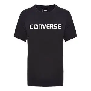CONVERSE Pure Cotton Alphabet Short Sleeve - Black