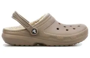 CROCS Classic Lined Clogs - Tan/brown
