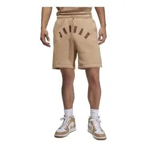 JORDAN Air Flight Mvp Fleece Shorts In Hemp - Hemp/(sail)