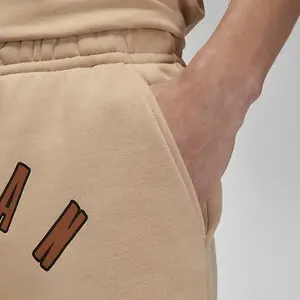 JORDAN Air Flight Mvp Fleece Shorts In Hemp