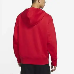 Nike Embroidered Logo Half Zip Hooded Knit Pullover
