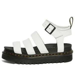 Dr. Martens Blaire Leather Strappy Sandals - White