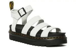 Dr. Martens Blaire Leather Strappy Sandals - White