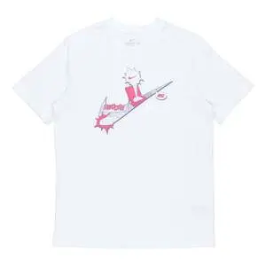 Nike Graphic Print Short Sleeve Tee - White