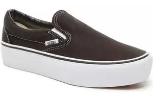 VANS Classic Slip-on Platform Sneakers - Black