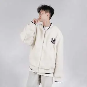 MLB New York Yankees Lambs Wool Bomber Jacket