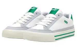 PUMA Court Classic Vulc Sneakers - White/green