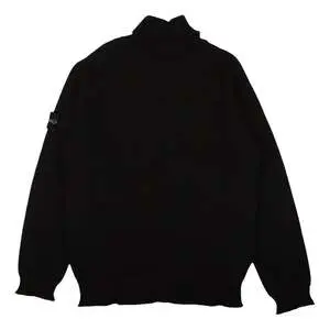Stone Island Ribbed Turtleneck Sweater - Black