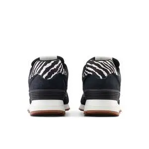 NEW BALANCE 574 Zebra Sneakers - Black/white/phantom