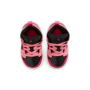 JORDAN 1 Mid Toddler Sneakers - Pink/black