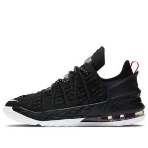 Nike Lebron 18 "university Red" Low Top Basketball Sneakers - Black