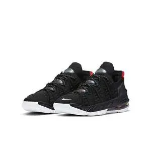 Nike Lebron 18 "university Red" Low Top Basketball Sneakers - Black
