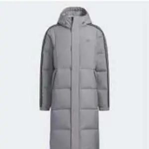 Adidas Long Down Jacket - Grey